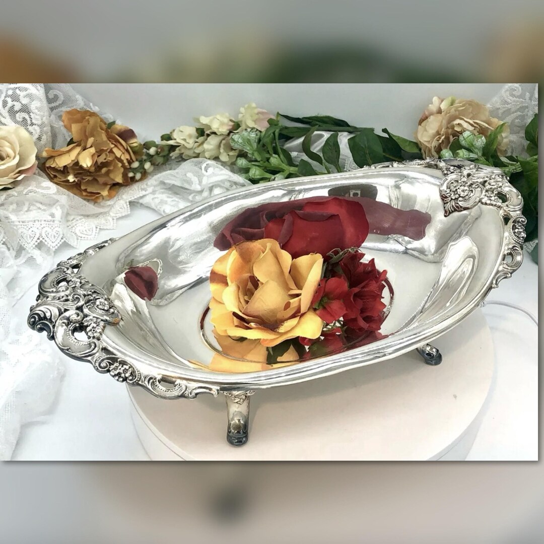 Wallace Baroque Centerpiece Bowl / Vintage Wallace Baroque / Silver ...