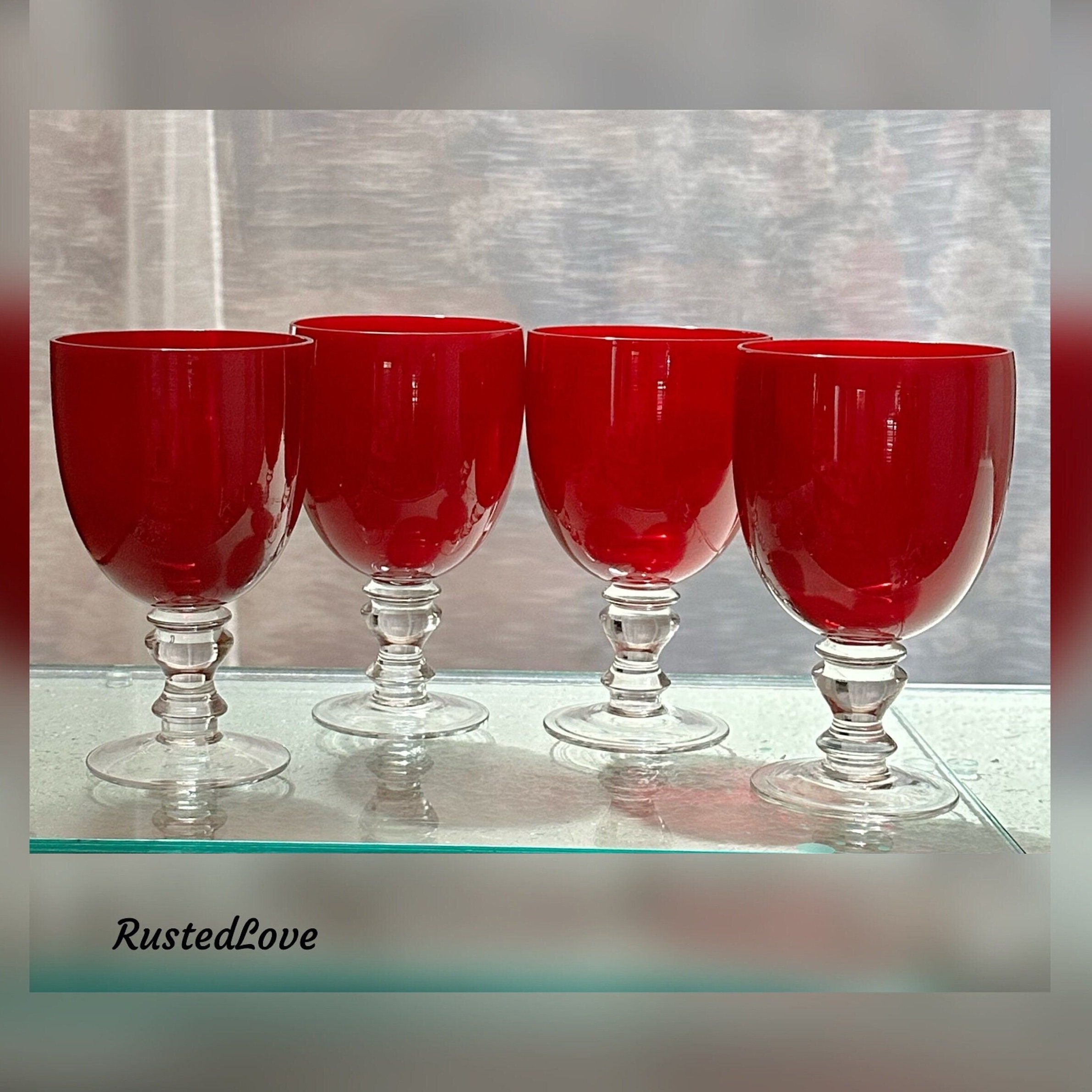 Red Drinking Glasses