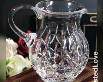 Block Glass Pitcher - Etsy