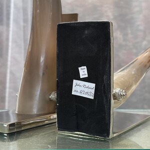 Horn and Metal Book Ends / Horn Statues by Jonh Richard / Natural Horn ...
