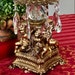 Baroque Centerpiece Bowl / Cherub Bowl With Hanging Crystals / Vintage ...