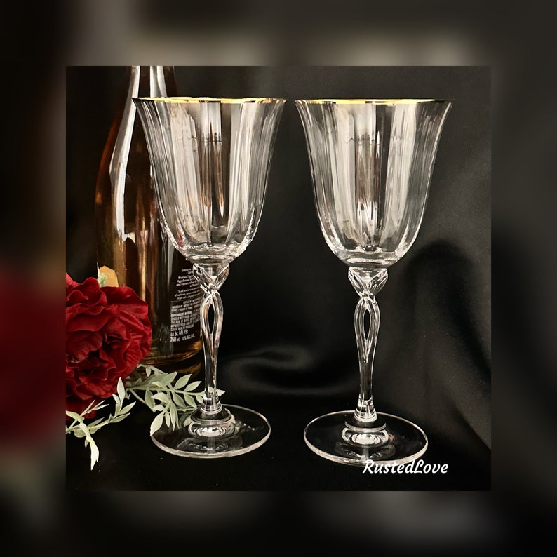 Oneida Chateau Water Glasses / Vintage Blown Glass / Oneida - Etsy