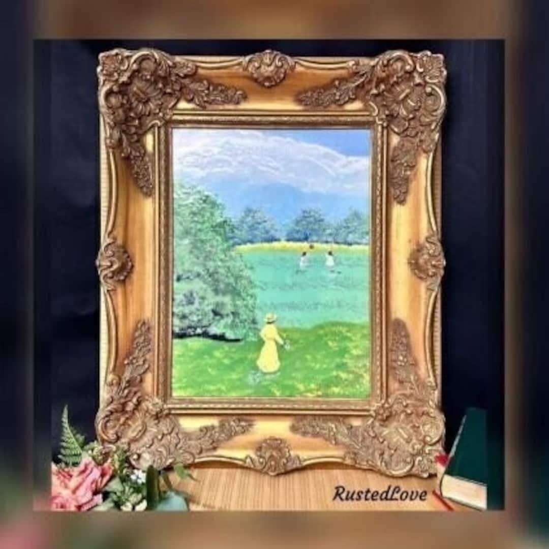 Copper Enamel Painting / Vintage Enamel on Copper Painting / Large ...