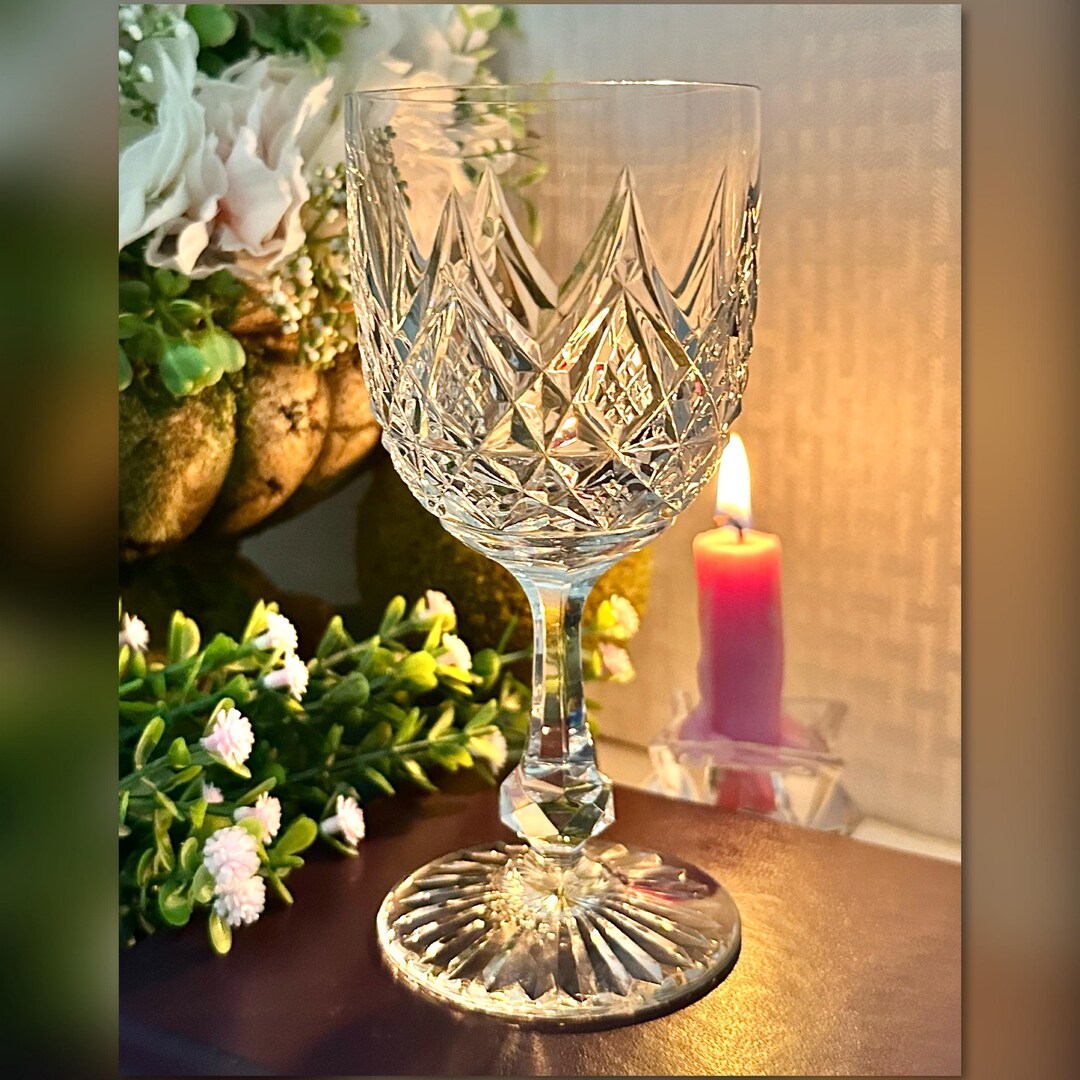 Vintage Baccarat Crystal Colbert Claret Wine Glass - Etsy