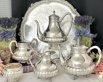 Sterling Silver Tea & Coffee Service - Etsy