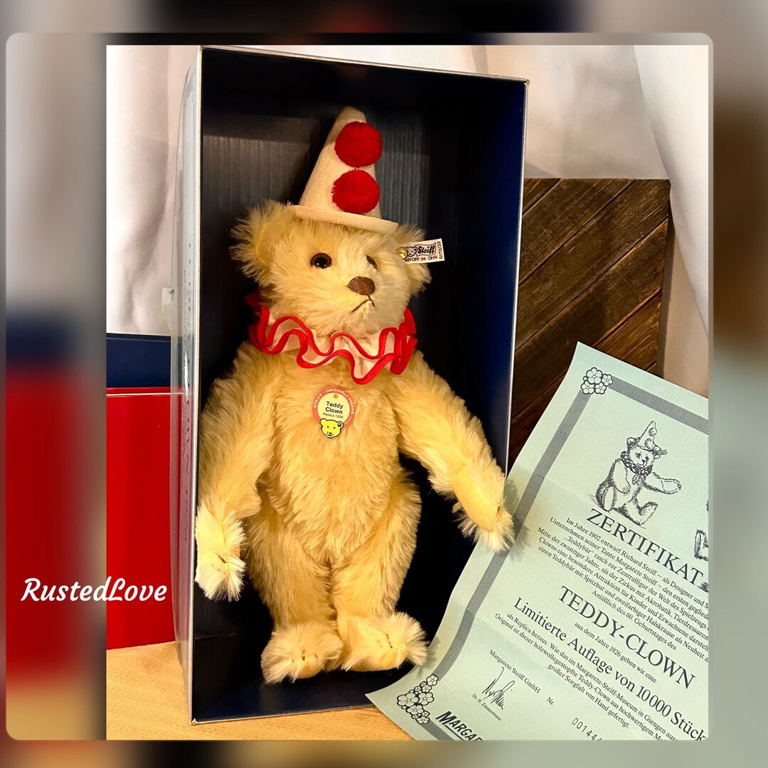 Steiff Teddy Clown Bear / Replica Steiff 1926 Teddy Clown / - Etsy