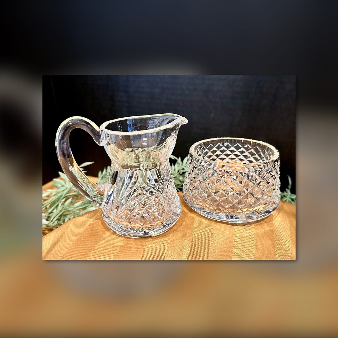 Waterford Crystal Cream and Sugar / Waterford Alana Cream and - Etsy