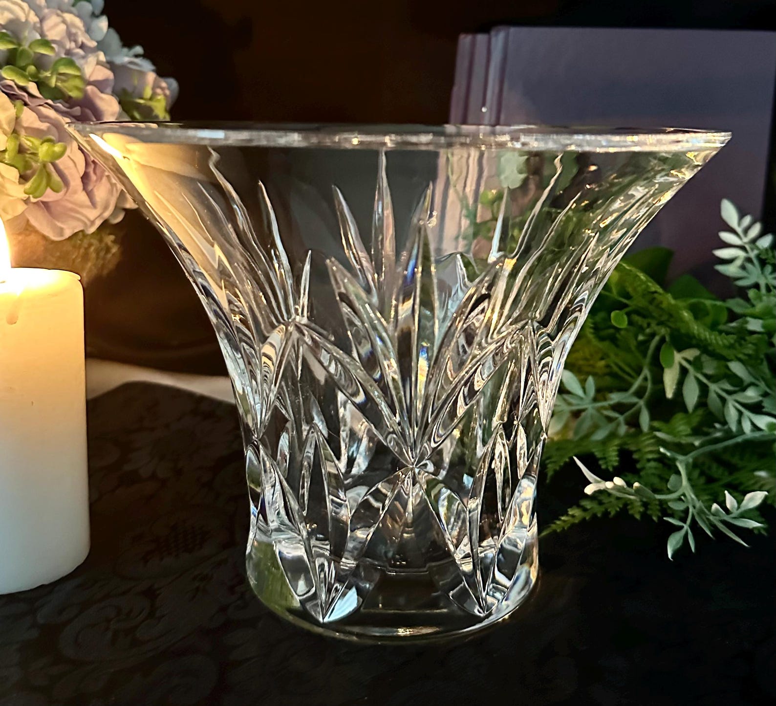 Vintage Waterford Crystal Caprice Bowl, Marquis Collection, Fan Cut - Etsy