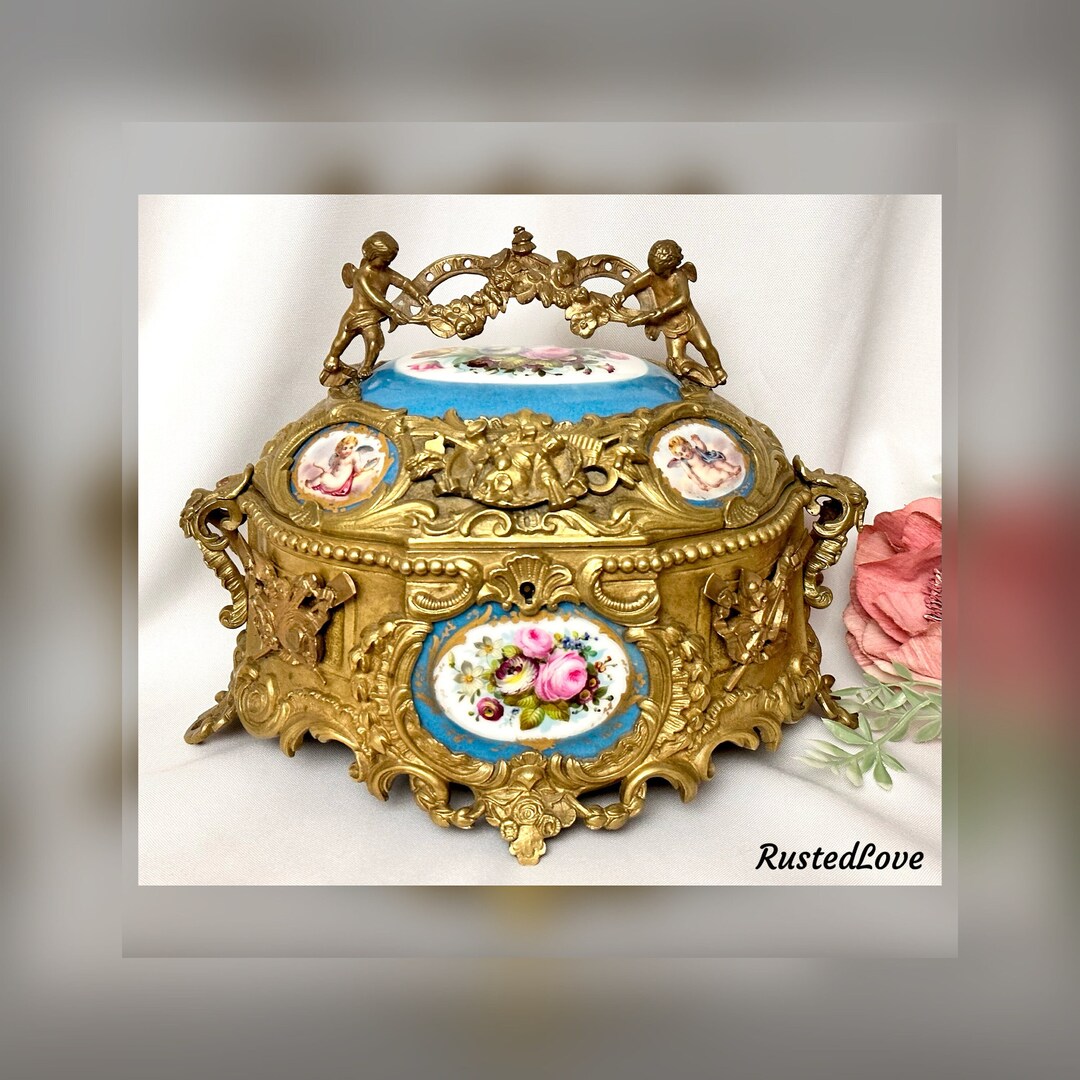Antique French Jewelry Casket / French Serves Louis XV Styled - Etsy