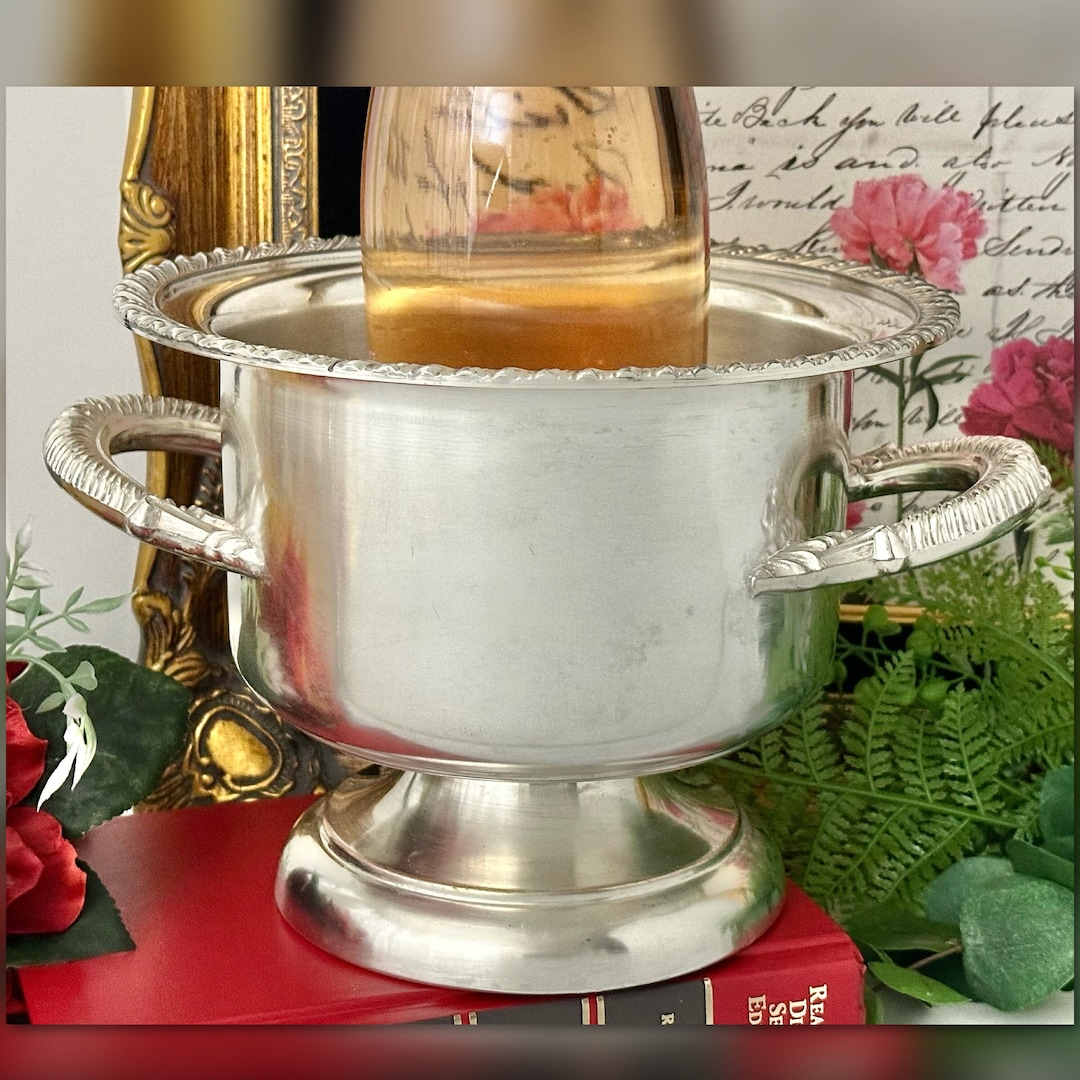 Antique Silver Plated Champagne Bucket: Hartford Silver Co, 1900s Wine ...