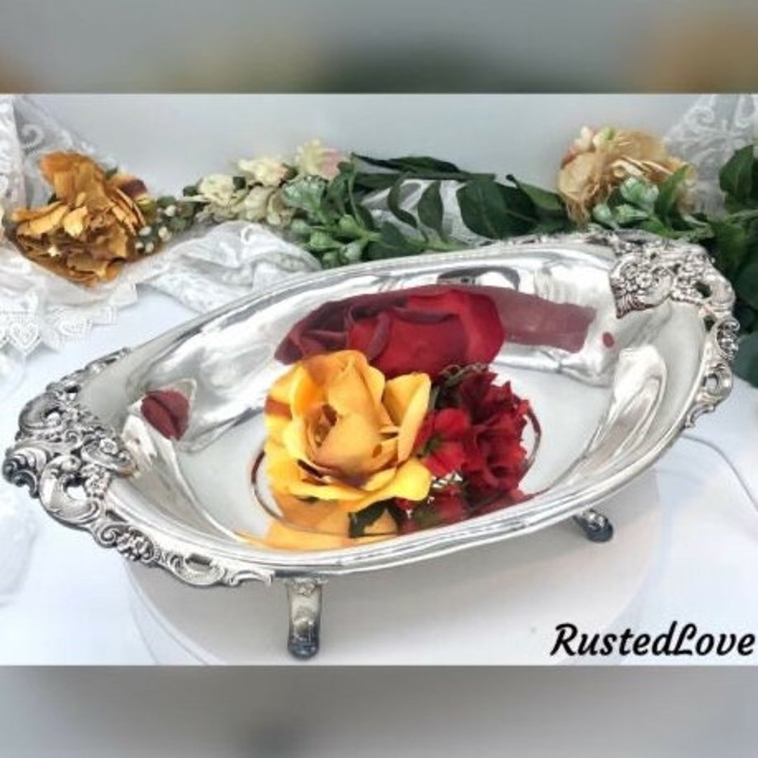 Wallace Baroque Centerpiece Bowl / Vintage Wallace Baroque / Silver ...