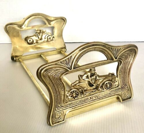 Book Rack / Vintage Expandable Bookend / Art Deco Gold Book - Etsy