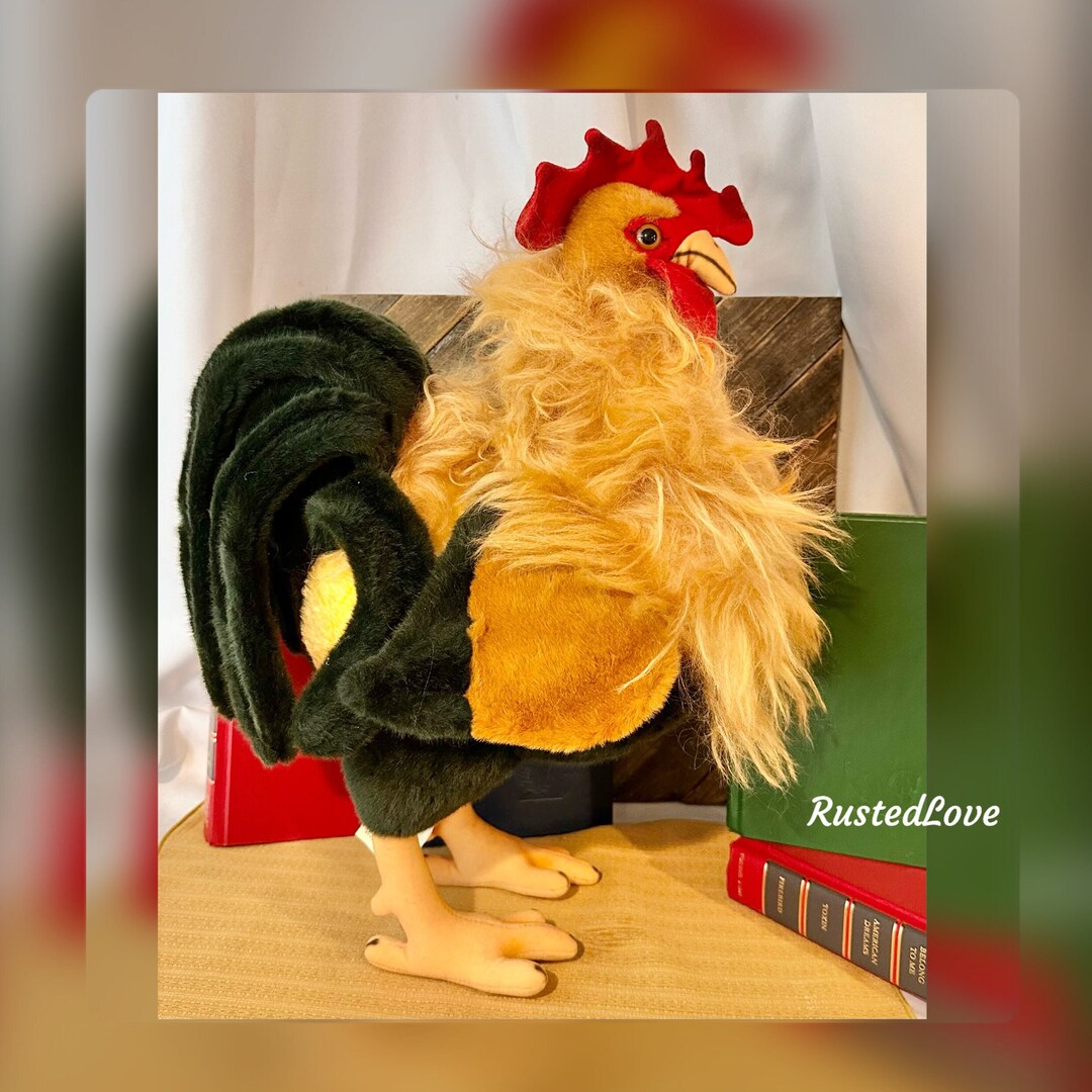 Vintage Steiff Rooster / Steiff Studio Life Sized Rooster / Steiff With ...