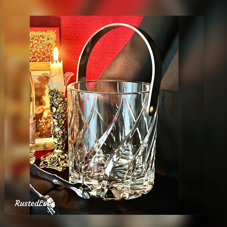 Vintage Mikasa Olympus Ice Bucket, Hand Blown Crystal Champagne Chiller ...