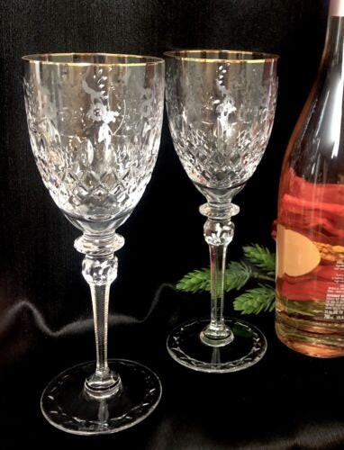 Vintage Rogaska Glasses / Rogaska Gallia Gold / Vintage Water - Etsy