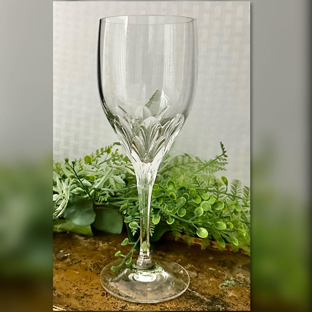 Gorham Diamond Clear Water Glass / Gorham Water Goblet / Diamond Clear ...