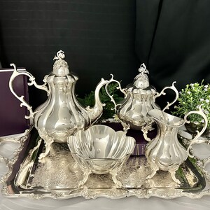 Winthrop Tea Set by Reed & Barton / Silver Plated Tea Service Set ...