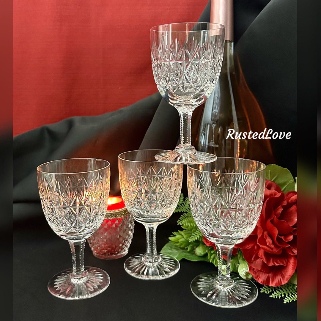 Wellington Thomas Webb Water Glasses / Thomas Webb Water Glasses / Welling Thomas Webb Cut Glass ...