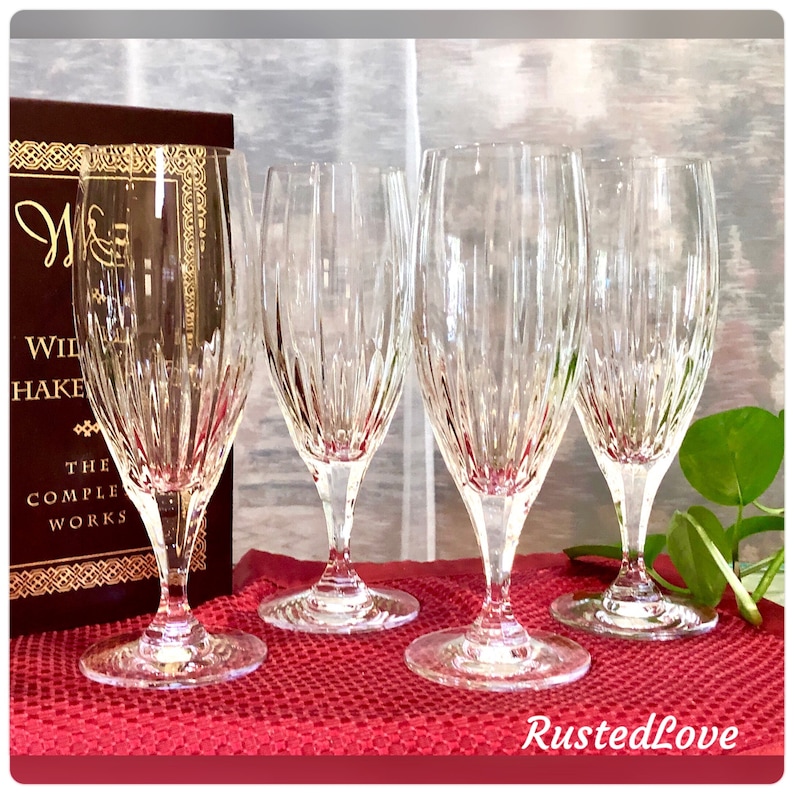 Mikasa Arctic Lights / Ice Tea Glasses / Elegant Stemware / - Etsy