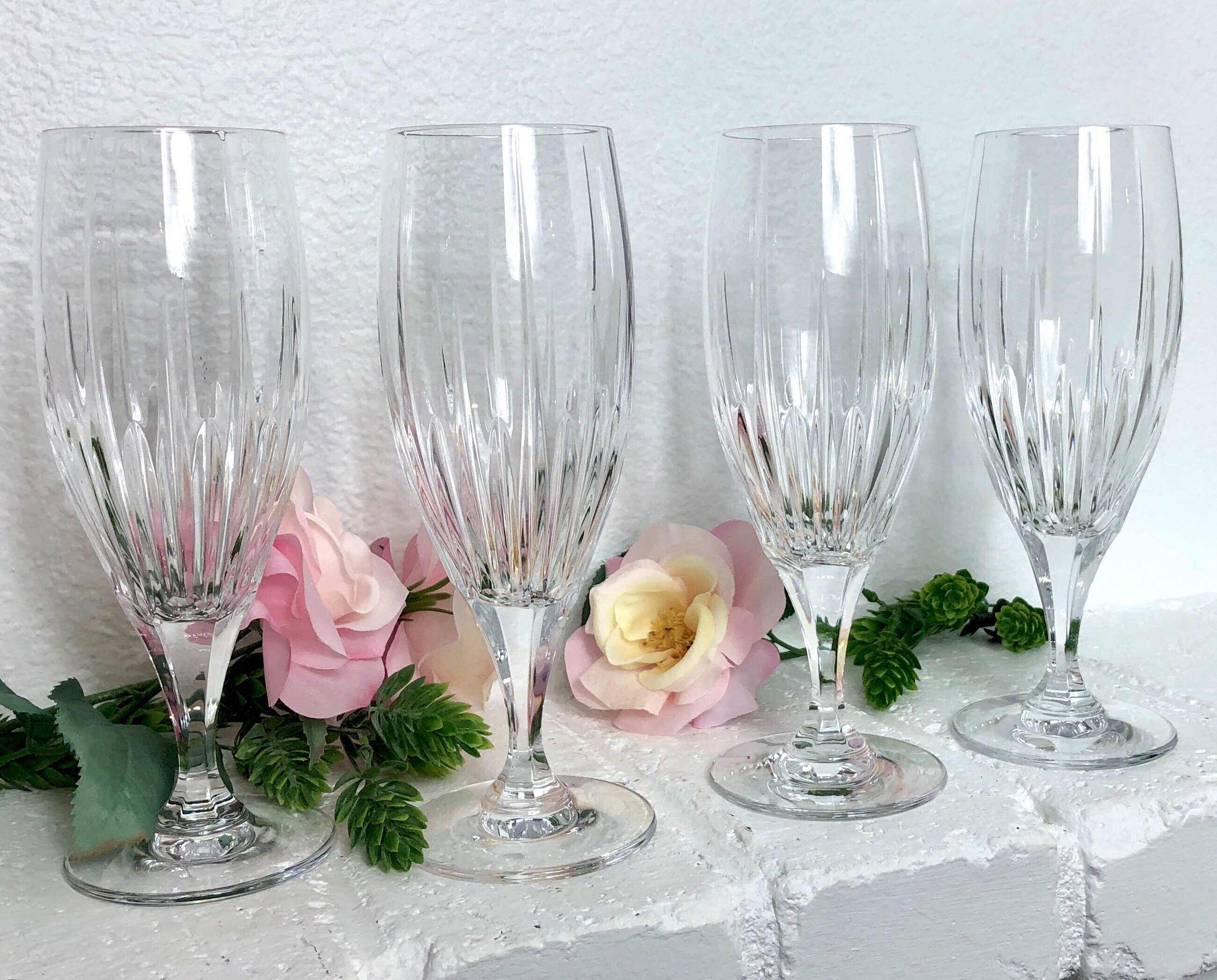 Mikasa Arctic Lights / Ice Tea Glasses / Elegant Stemware / - Etsy