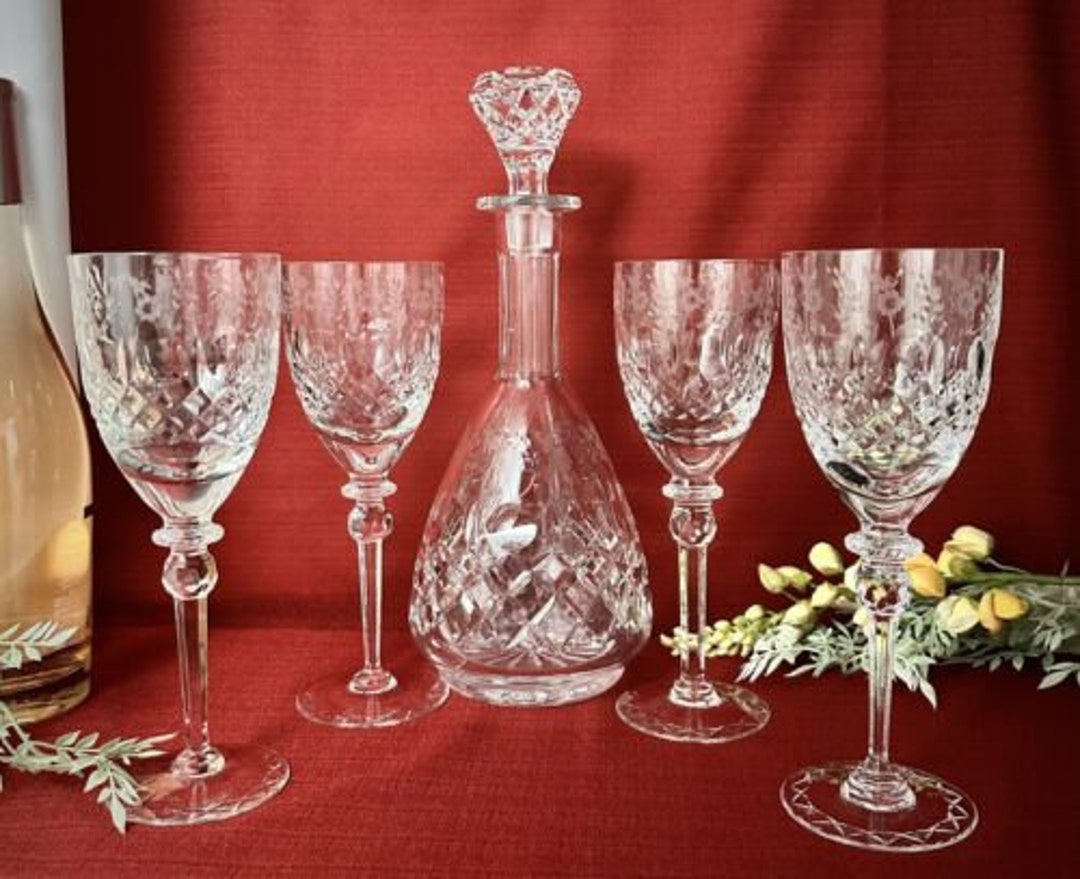 Rogaska Gallia Decanter / Gallia Decanter and Water Glasses / - Etsy