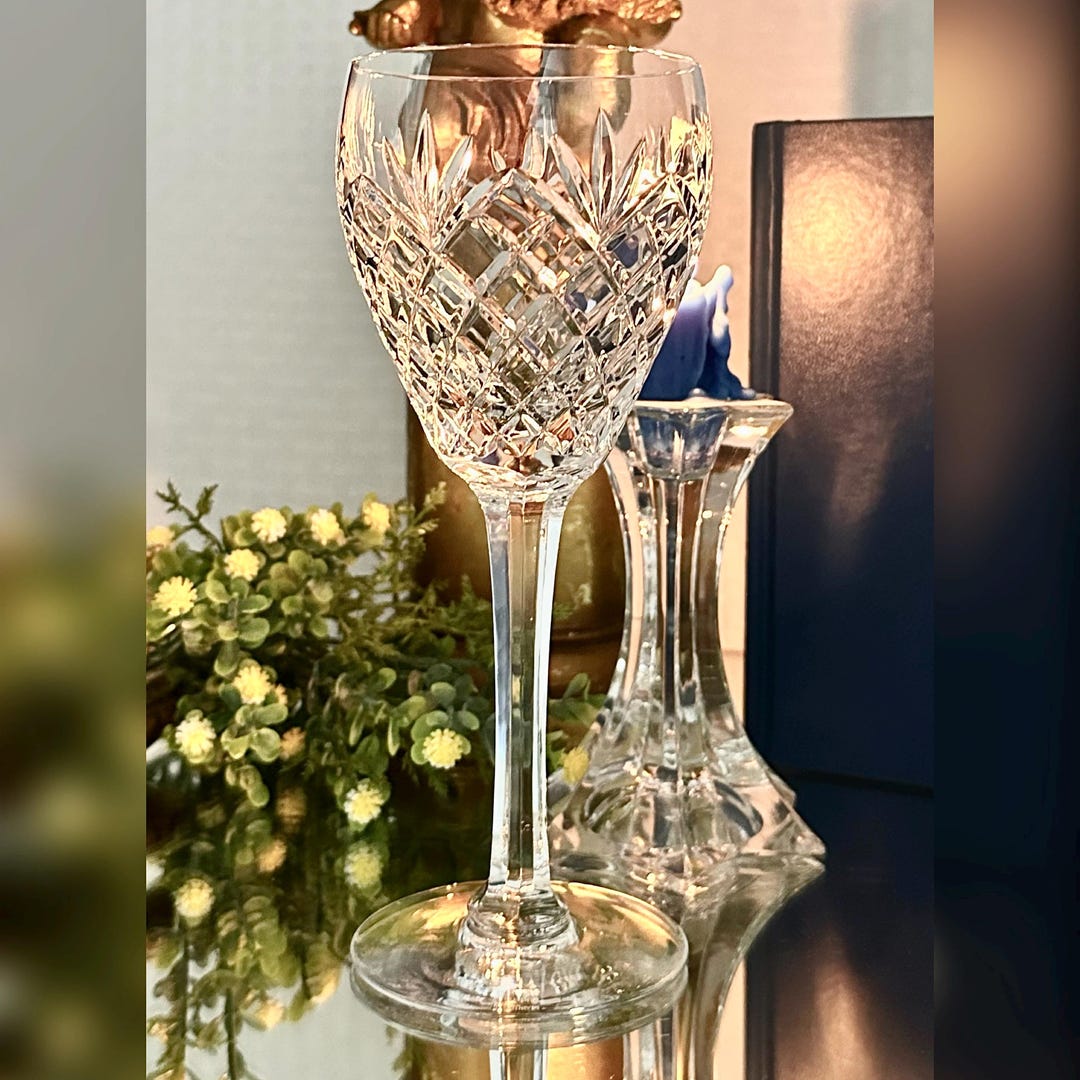 Vintage Waterford Marquis Merano Water Goblet, Diamond Fan Pattern - Etsy