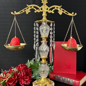 Vintage Baroque Scale / Gold Finished Decorative Scale With Hanging ...