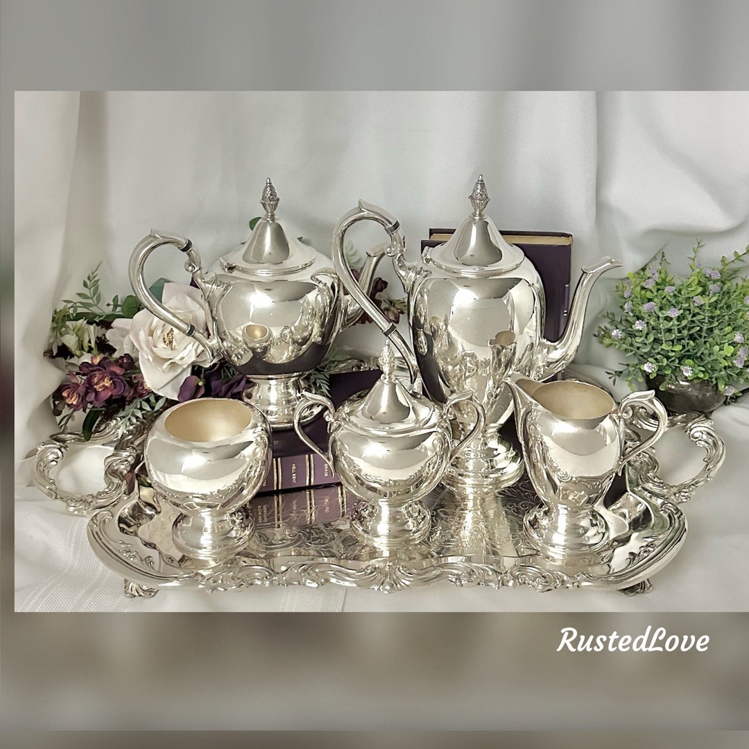 Gorham Colonial Tea & Coffee Service Set / Silver Plated Tea Set ...