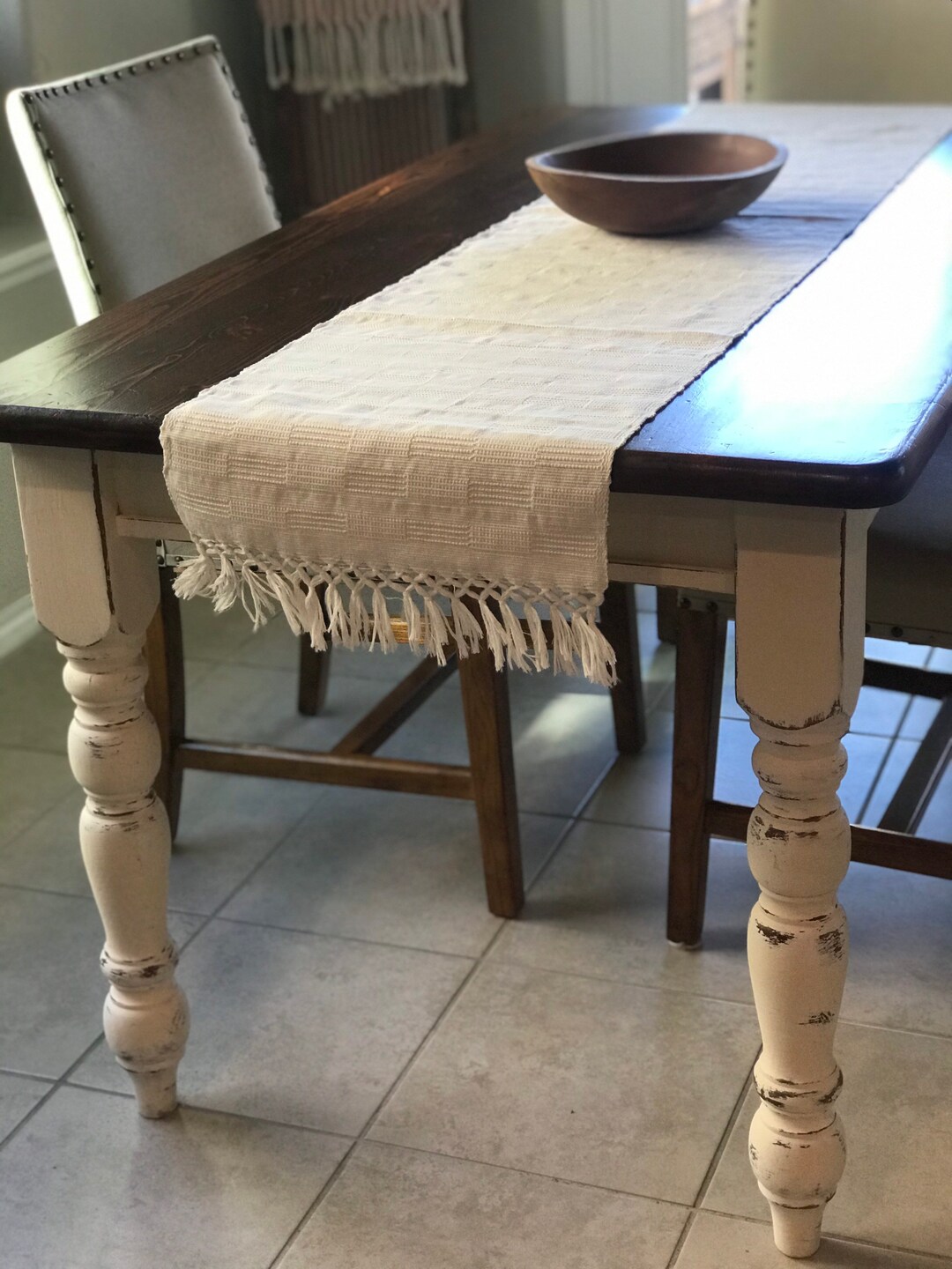 Double Knotted Handwoven Table Runner - Etsy