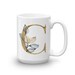Golden Floral Monogram Letter C Mug, Unique Coffee Mugs, Novelty Coffee ...