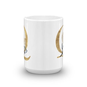 Golden Floral Monogram Letter Q Mug, Unique Coffee Mugs, Novelty Coffee ...
