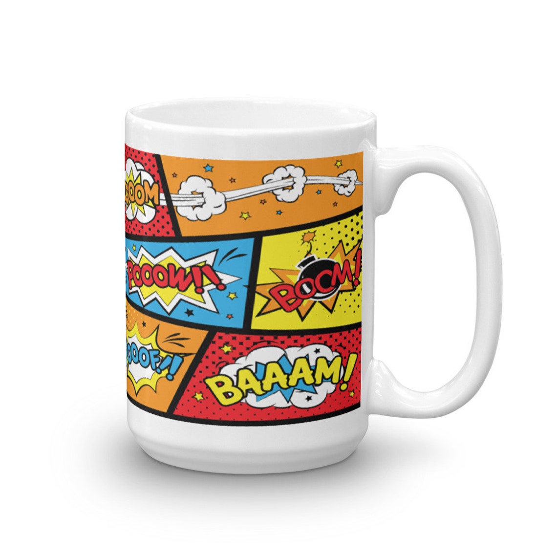 Comic Book Superhero Design (6) Mug / Comic Theme Mugs / Superhero ...