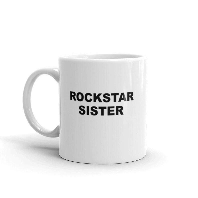 Rockstar Sister Mugs Unique Coffee Mug, Coffee Cup - Etsy UK