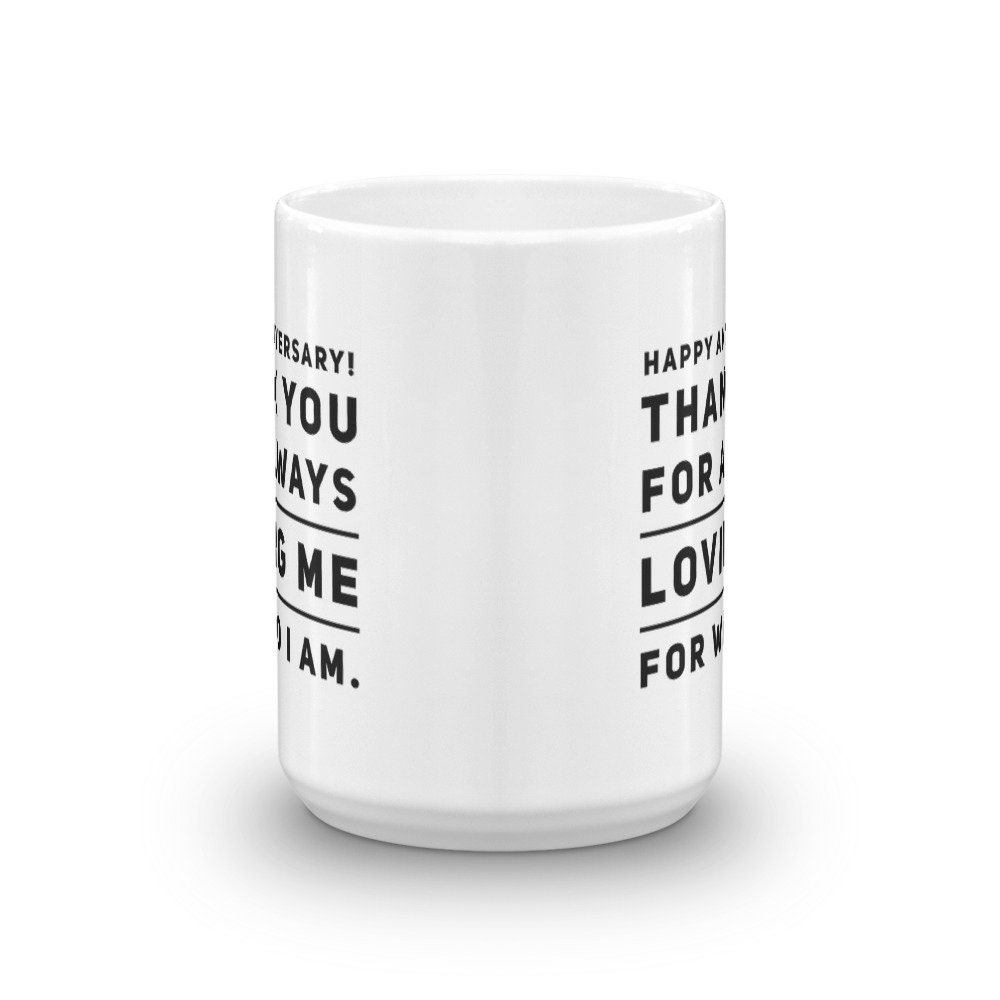 Happy Anniversary Quote 1 Mug Unique Coffee Mugs Novelty - Etsy