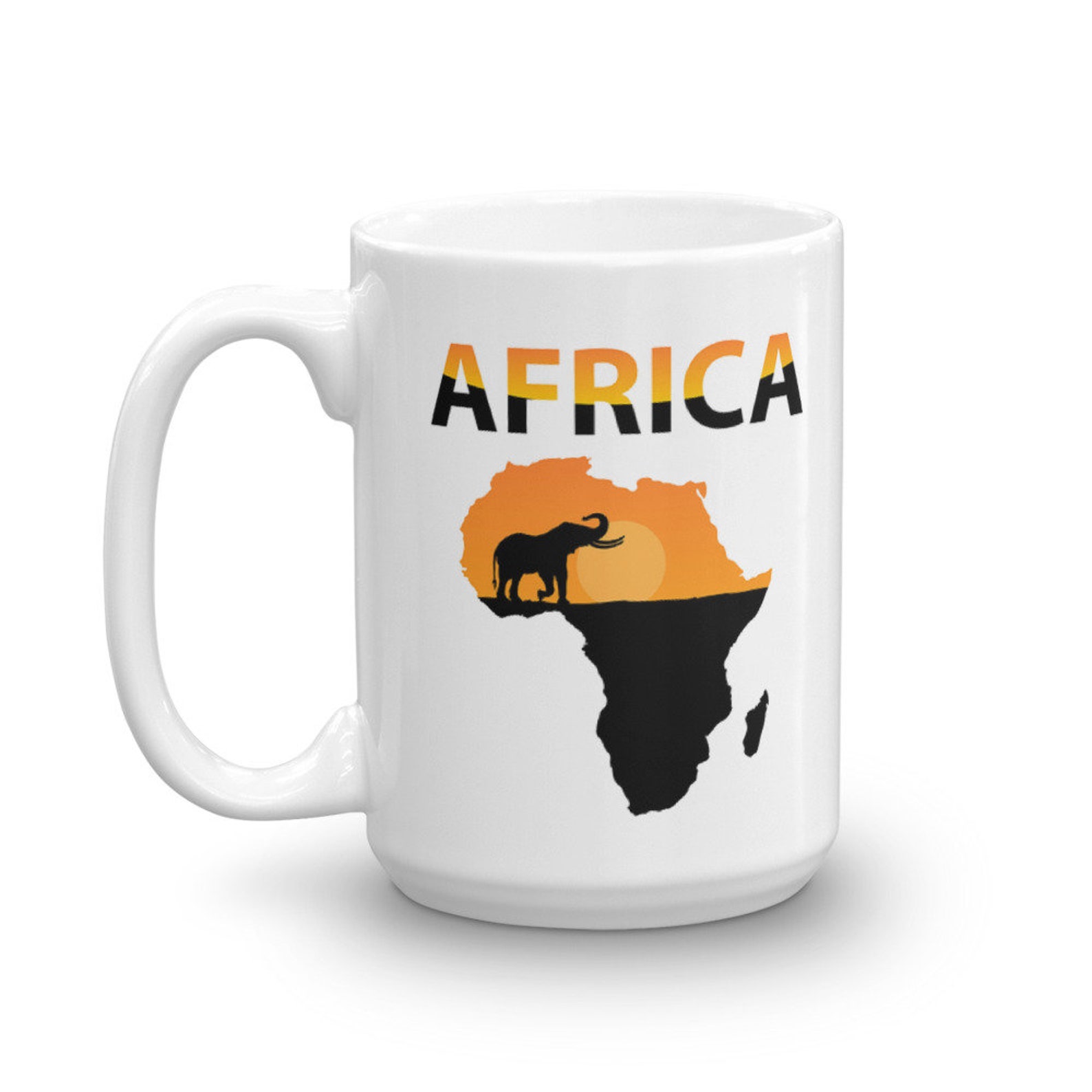 Africa Sunrise Mug, Unique Coffee Mugs, Novelty Coffee Cup, Gift Idea ...
