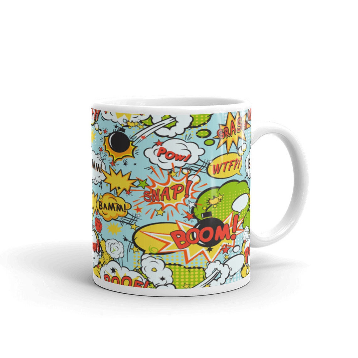 Comic Book Superhero Design (10) Mug / Comic Theme Mugs / Superhero ...