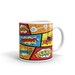 Comic Book Superhero Design (6) Mug / Comic Theme Mugs / Superhero ...