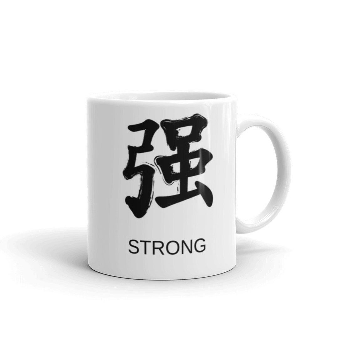 Chinese Calligraphy Strong Mug, Unique Coffee Mugs, Novelty Coffee Cup ...