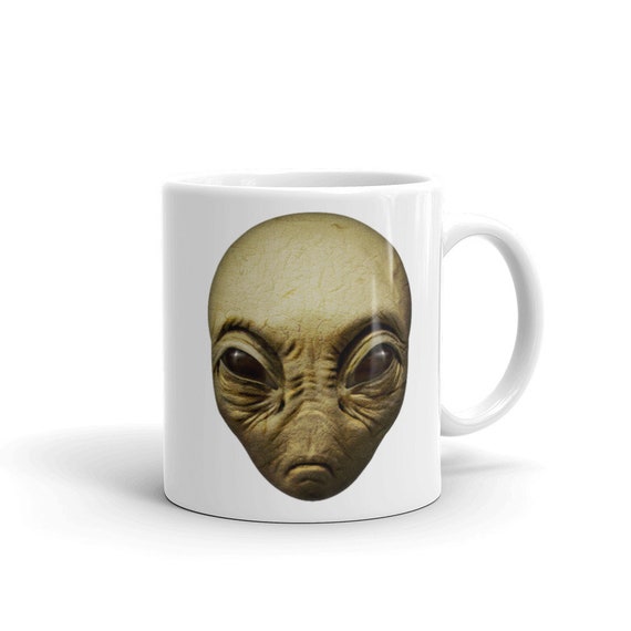 Alien Face Mug Unique Coffee Mugs Novelty Coffee Cup Gift | Etsy