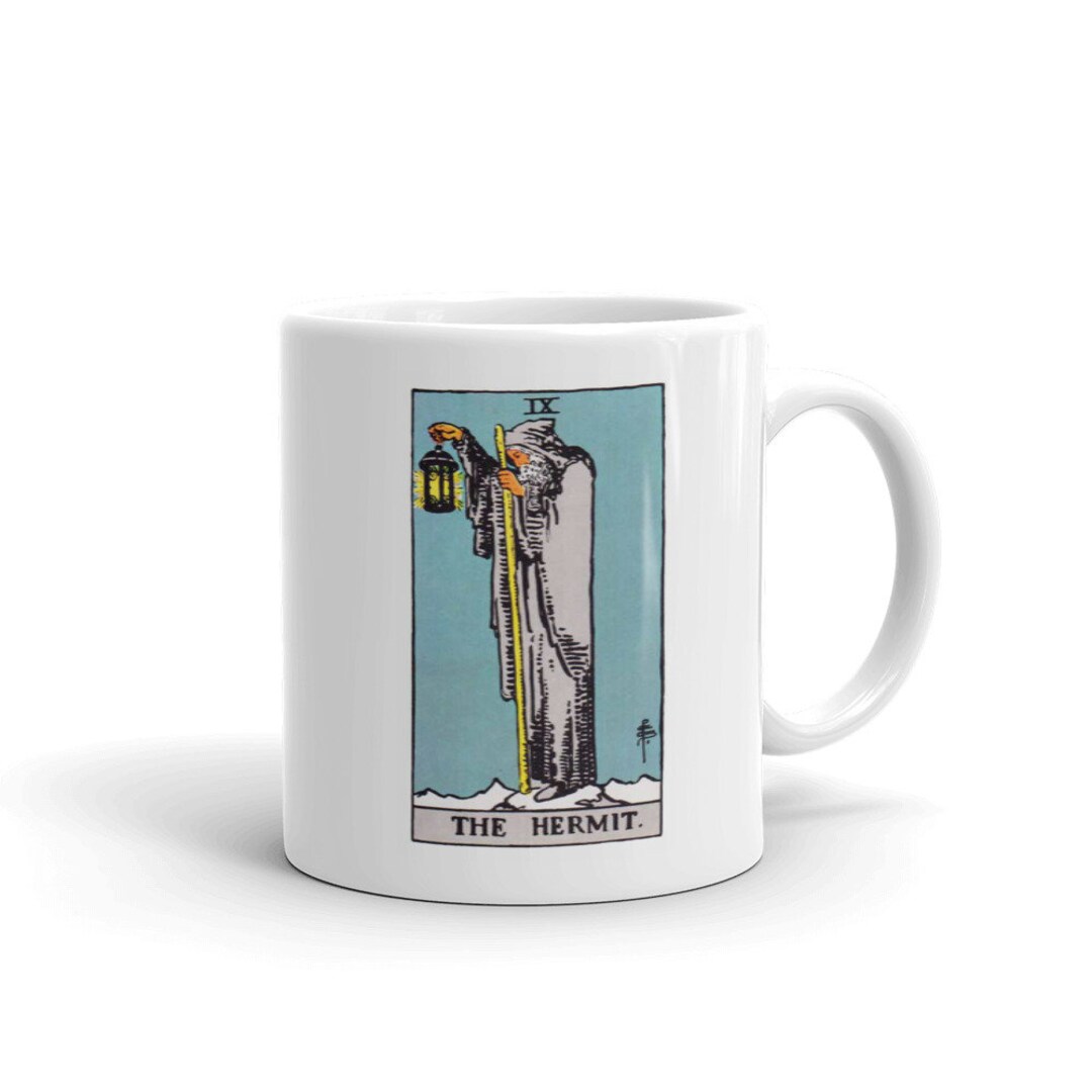 The Hermit Tarot Card Mug, Unique Coffee Mug, Coffee Cup , Coffee Gifts ...