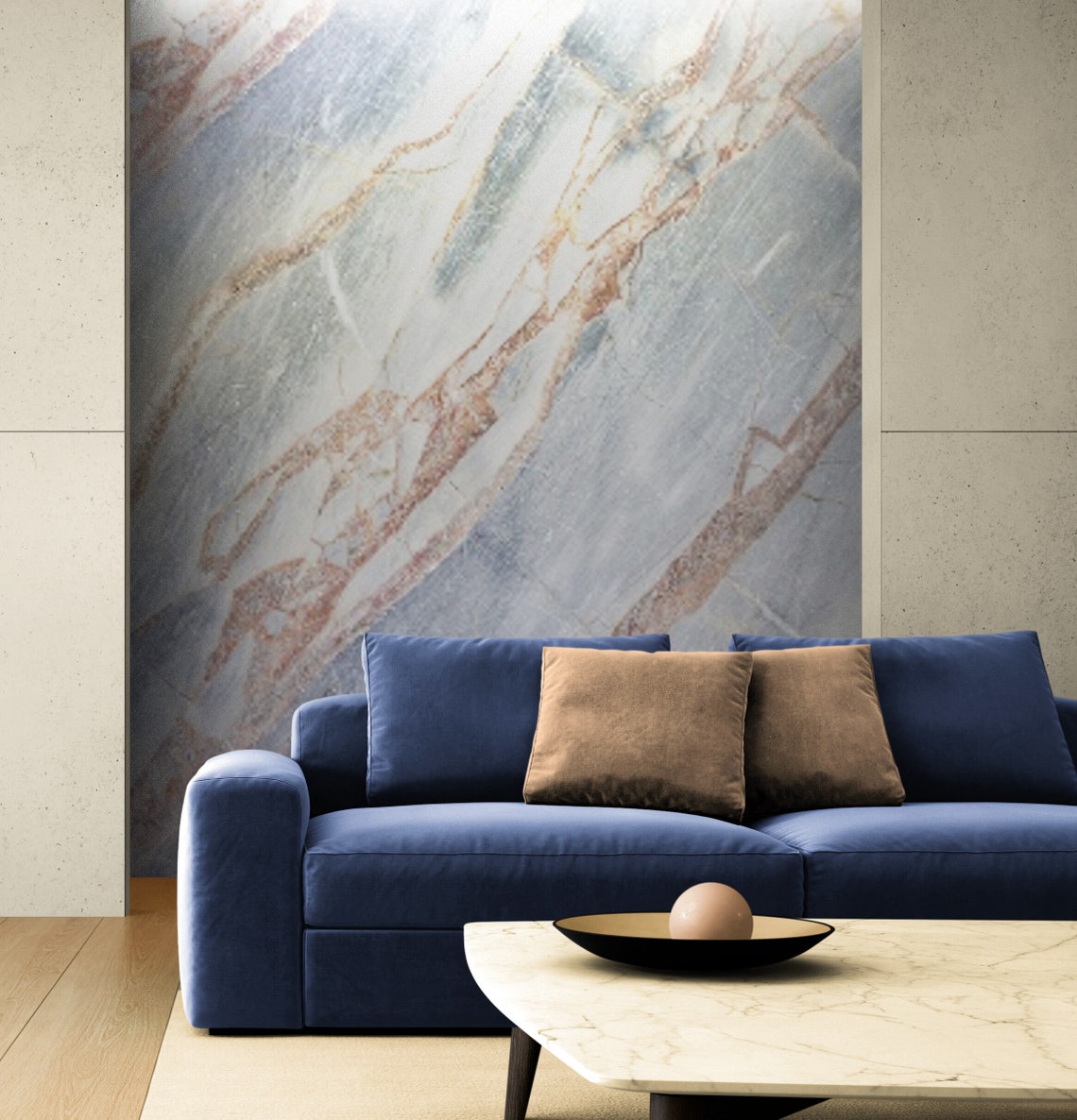 Marble Wallpaper Modern Beautiful Wall Mural for Living Room - Etsy