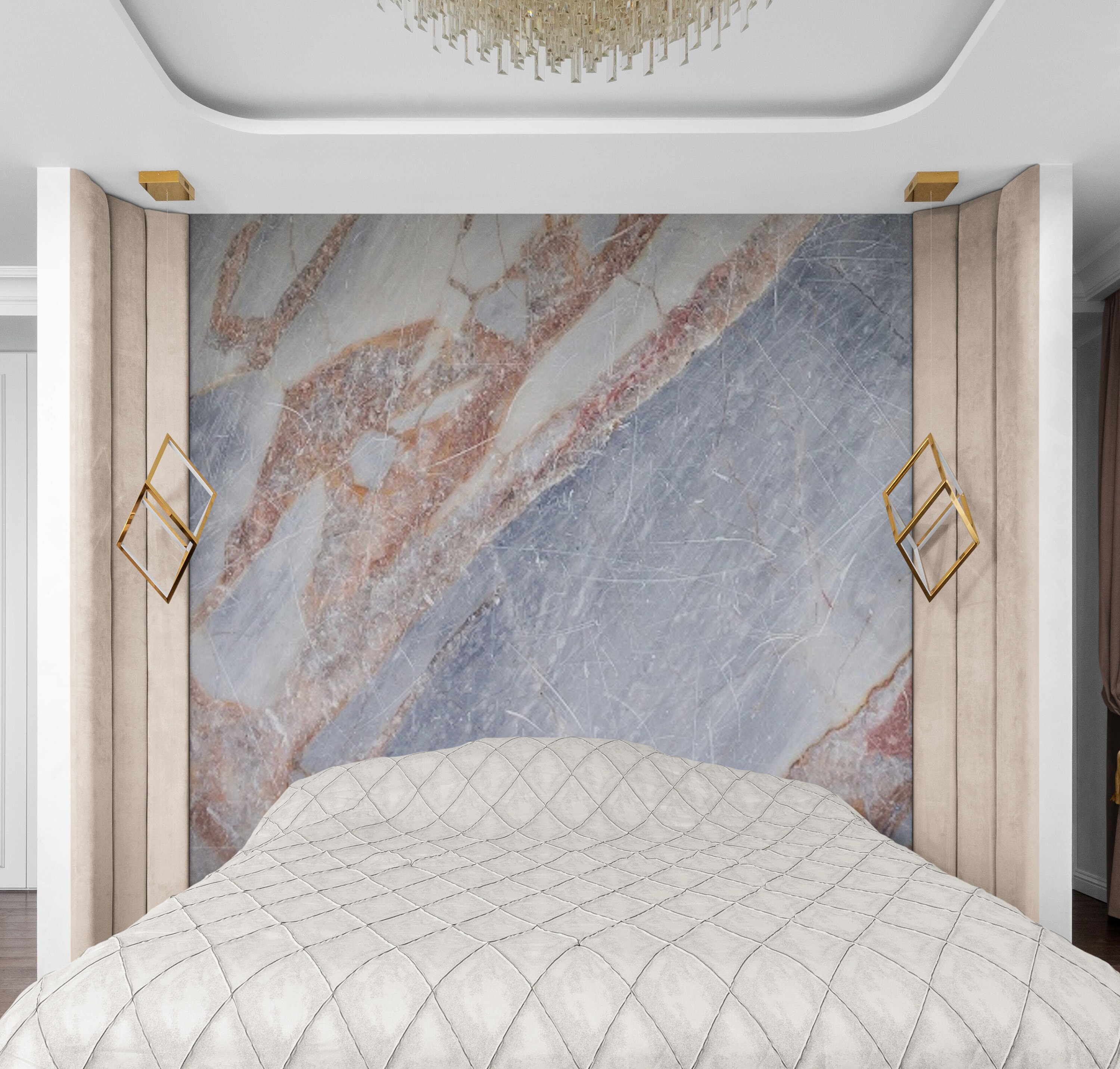 Marble Wallpaper Modern Beautiful Wall Mural for Living Room - Etsy