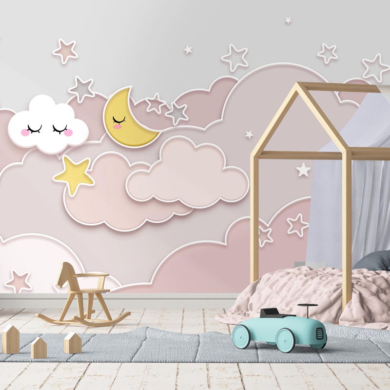 Kids Room Wallpaper - Etsy