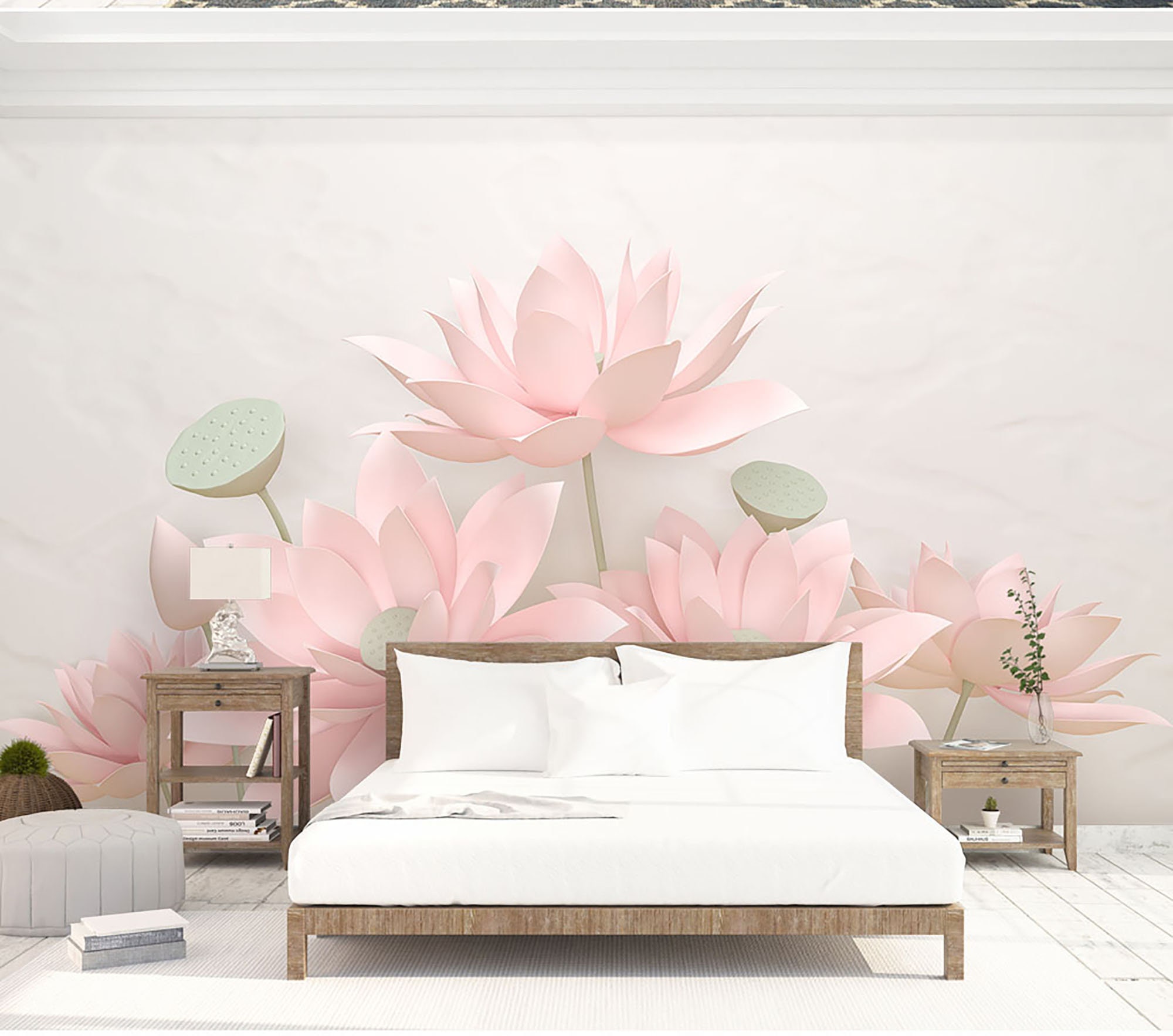 3D Flower Wallpaper Floral Wall Mural Modern Home Decor For | Etsy