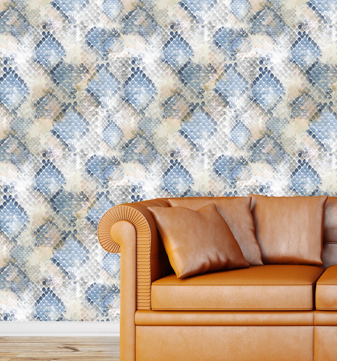 Diamond Wallpaper Pattern Wall Mural Modern Home Decor for - Etsy
