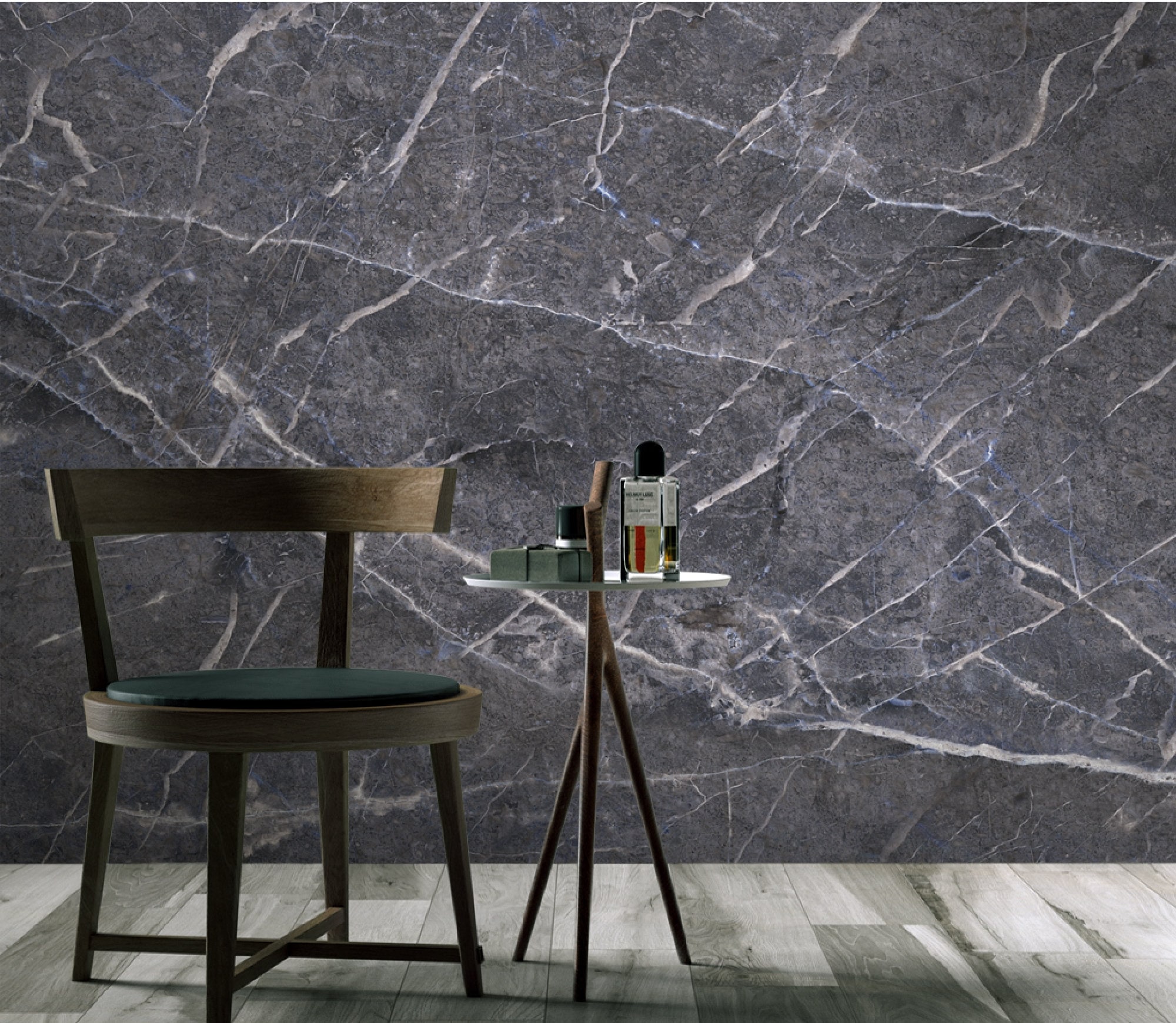 Dark Grey Marble Wall Mural Embossed Beautiful Wall Paper for - Etsy