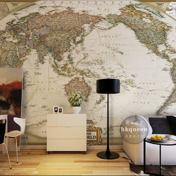 World Map Decor - Etsy