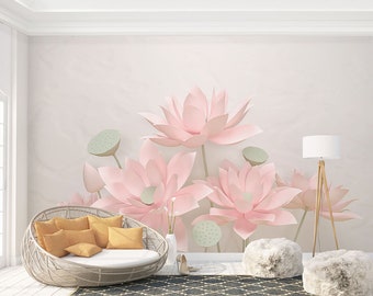 Silk Rose 3D Embossed Wall Mural Inlaid Gold Wallpaper Modern Home ...