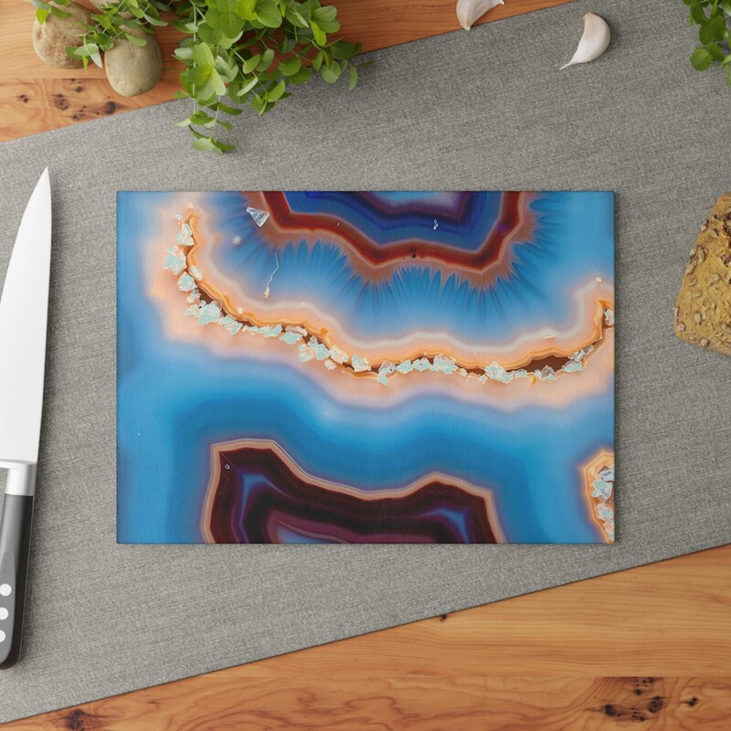 Blue Agate Platter - Etsy