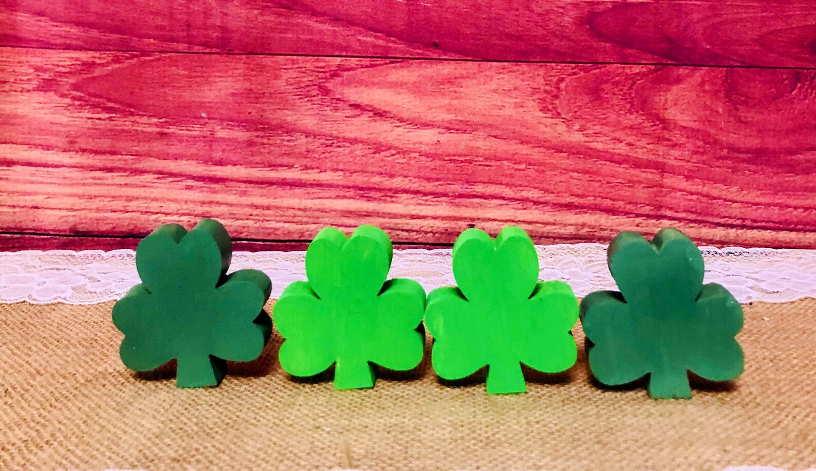 Mini Wood Shamrocks Wooden Shamrock St Patrick Day Decor St | Etsy
